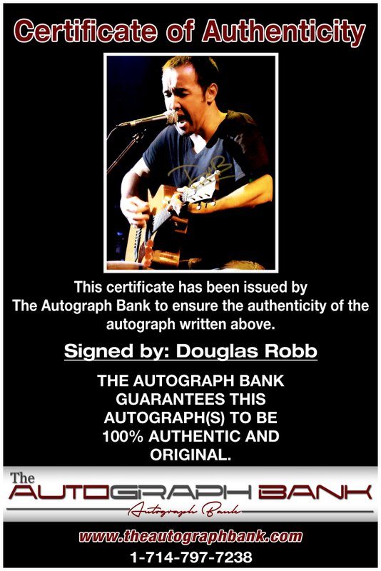 Douglas Robb of Hoobastank signed AUTHENTIC 8x10|Free Ship|The ...